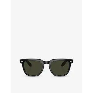 Oliver Spencer Ov5546su N. 06 Rectangle-frame Sunglasses - Black