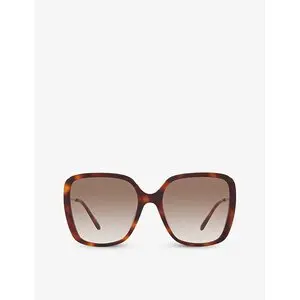 Chloé Ch0173s Square-frame Sunglasses - Brown
