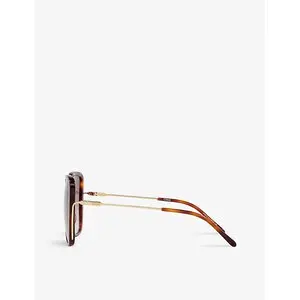 Chloé Ch0173s Square-frame Sunglasses - Brown