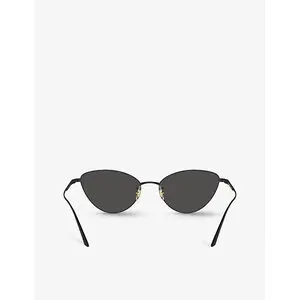Oliver Spencer Ov1328s 1998c Butterfly-frame Sunglasses - Black