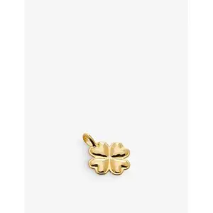 Monica Vinader Clover Charm Pendant - Yellow Gold