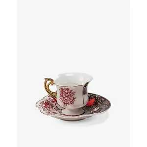 SELETTI Hybrid Sagala Porcelain Coffee Cup And Saucer - One-color
