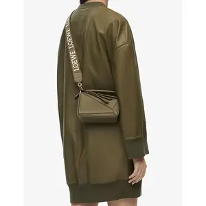 Loewe Anagram Loop Bag Strap - Dark Khaki Green