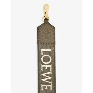 Loewe Anagram Loop Bag Strap - Dark Khaki Green
