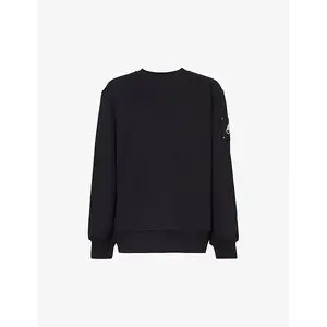 Moose Knuckles Brand-motif Cotton-jersey Sweatshirt