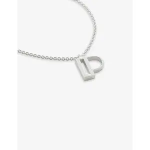 Monica Vinader P' Letter Pendant Necklace - Sterling Silver