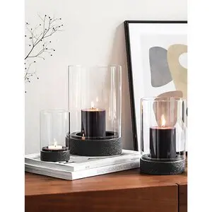 VILLEROY & BOCH Rock Large Glass Candle Holder 27cm