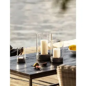 VILLEROY & BOCH Rock Large Glass Candle Holder 27cm