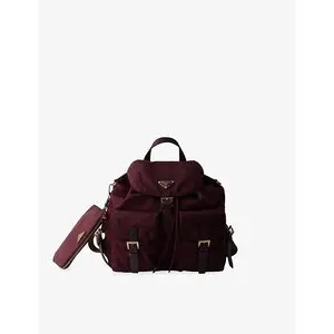 Prada Re-nylon Drawstring Backpack - Burgundy