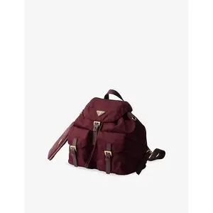 Prada Re-nylon Drawstring Backpack - Burgundy