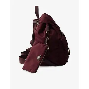 Prada Re-nylon Drawstring Backpack - Burgundy