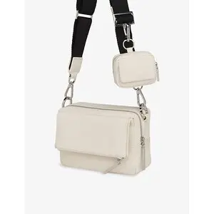 Whistles Bibi Leather Keyring - White