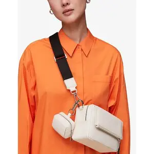 Whistles Bibi Leather Keyring - White