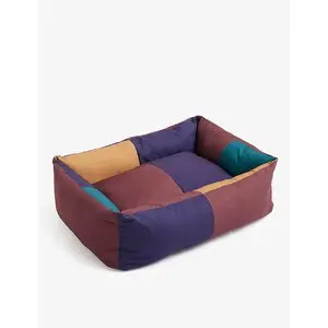 HAY Colour-block Large Dog Bed - Burgundy Green