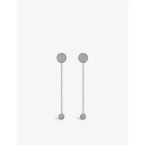 CARAT* LONDON Gala Stud And Chain Drop Earrings - Silver
