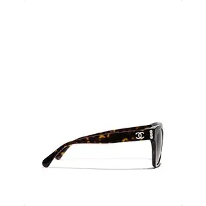 Chanel Square Sunglasses - Brown
