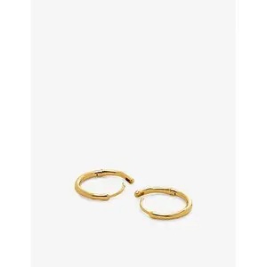 Monica Vinader Siren Muse Small Hoop Earrings In 18ct -plated Sterling Silver - Yellow Gold