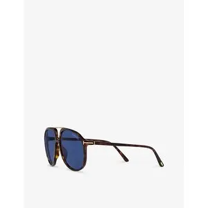 TOM FORD Pilot-frame Sunglasses - Brown