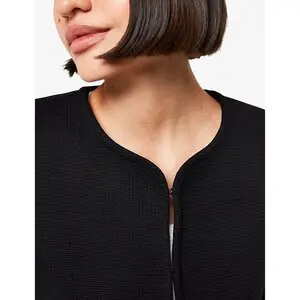 Whistles Collarless Long-sleeved Jacket - Black