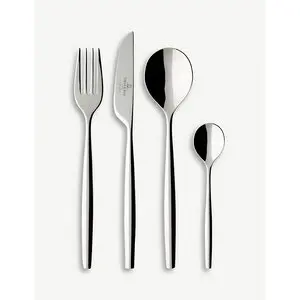 VILLEROY & BOCH Metrochic 24 Piece Stainless Steel Cutlery Set - Silver