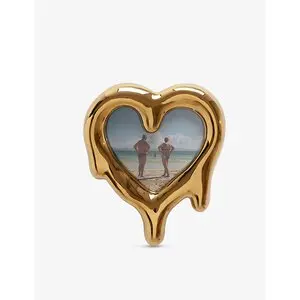 SELETTI Melted Heart Porcelain Mirror And Photo Frame 35cm