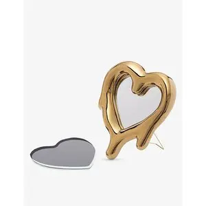 SELETTI Melted Heart Porcelain Mirror And Photo Frame 35cm