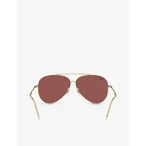 Ray-ban Aviator Metal Sunglasses - Gold