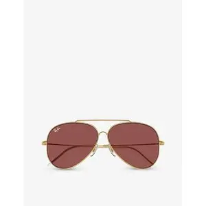 Ray-ban Aviator Metal Sunglasses - Gold