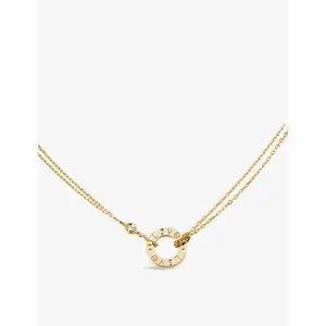 Cartier Love 18ct Yellow Gold Diamond Necklace - One-color