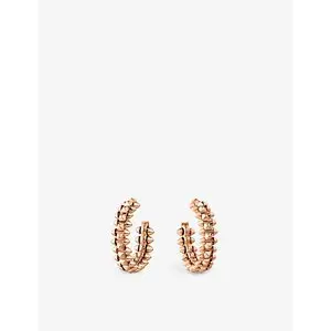 CARTIER Clash De 18ct Rose-gold Hoop Earrings - Pink Gold