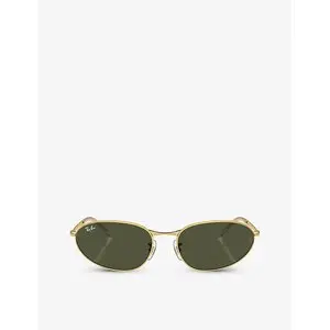 Ray-ban Irregular Frame Metal Sunglasses - Gold