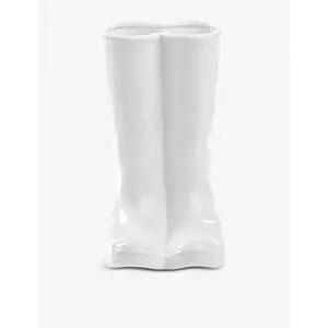 SELETTI Porcelain Rain Boots Umbrella Stand 36cm - One-color