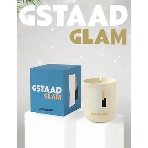 Assouline Travel From Home Gstaad Glam Wax Travel Candle 319g - Creme