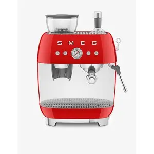SMEG Egf03whuk Espresso Coffee Machine And Grinder Red