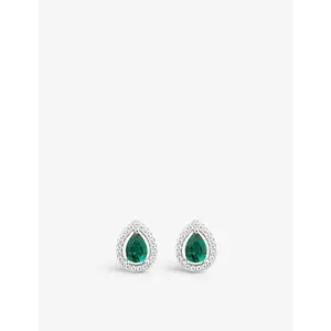 CARAT* LONDON Emilie Sterling And Cubic Zirconia Earrings - Silver