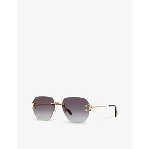 CARTIER Ct0394s Square-frame Sunglasses