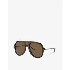 Dolce & Gabbana Dg6195 Pilot-frame Sunglasses