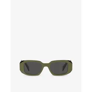 Prada Pr 17ws Rectangular Sunglasses - Green