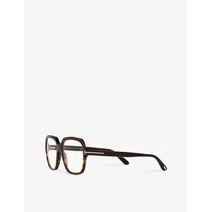 TOM FORD Ft5908-b Irregular-frame Acetate Eyeglasses - Brown