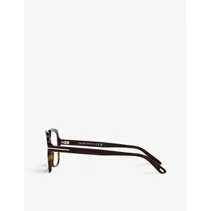 TOM FORD Ft5908-b Irregular-frame Acetate Eyeglasses - Brown