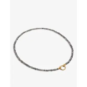 Monica Vinader Monica Vinader Capture 18ct Vermeil Necklace With Gemstone Yellow Gold