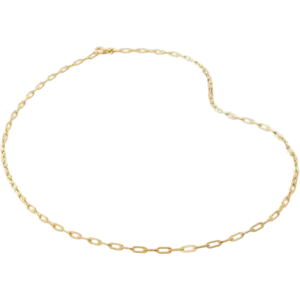 Monica Vinader Mini Paperclip-chain Necklace - Gold