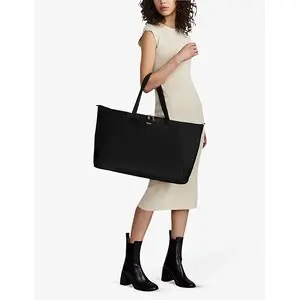 Tumi Just In Case Double-zip Nylon Tote - Black/gold