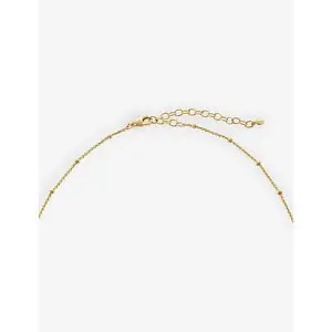 Monica Vinader Yellow Vermeil And Onyx Choker - Gold