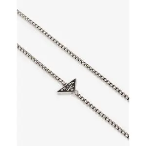 Prada Brand-plaque Metal Airpods And Airpods Pro-case Chain