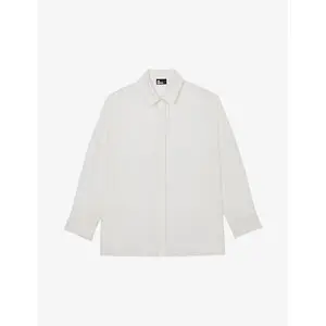 The Kooples Straight-hem Silk Shirt