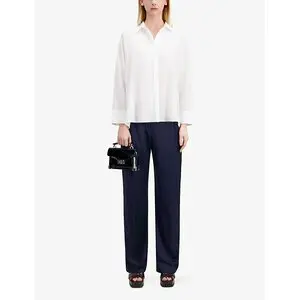 The Kooples Straight-hem Silk Shirt