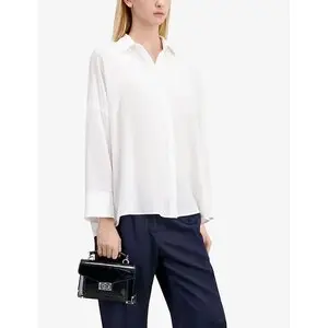 The Kooples Straight-hem Silk Shirt