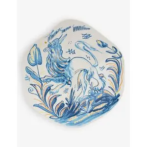 SELETTI Diesel Living With Classics On Acid Leone Porcelain Plate 25.3cm - One-color