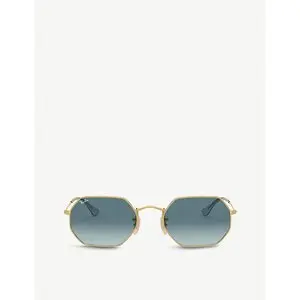 Ray-ban Octagonal-frame Sunglasses - Gold